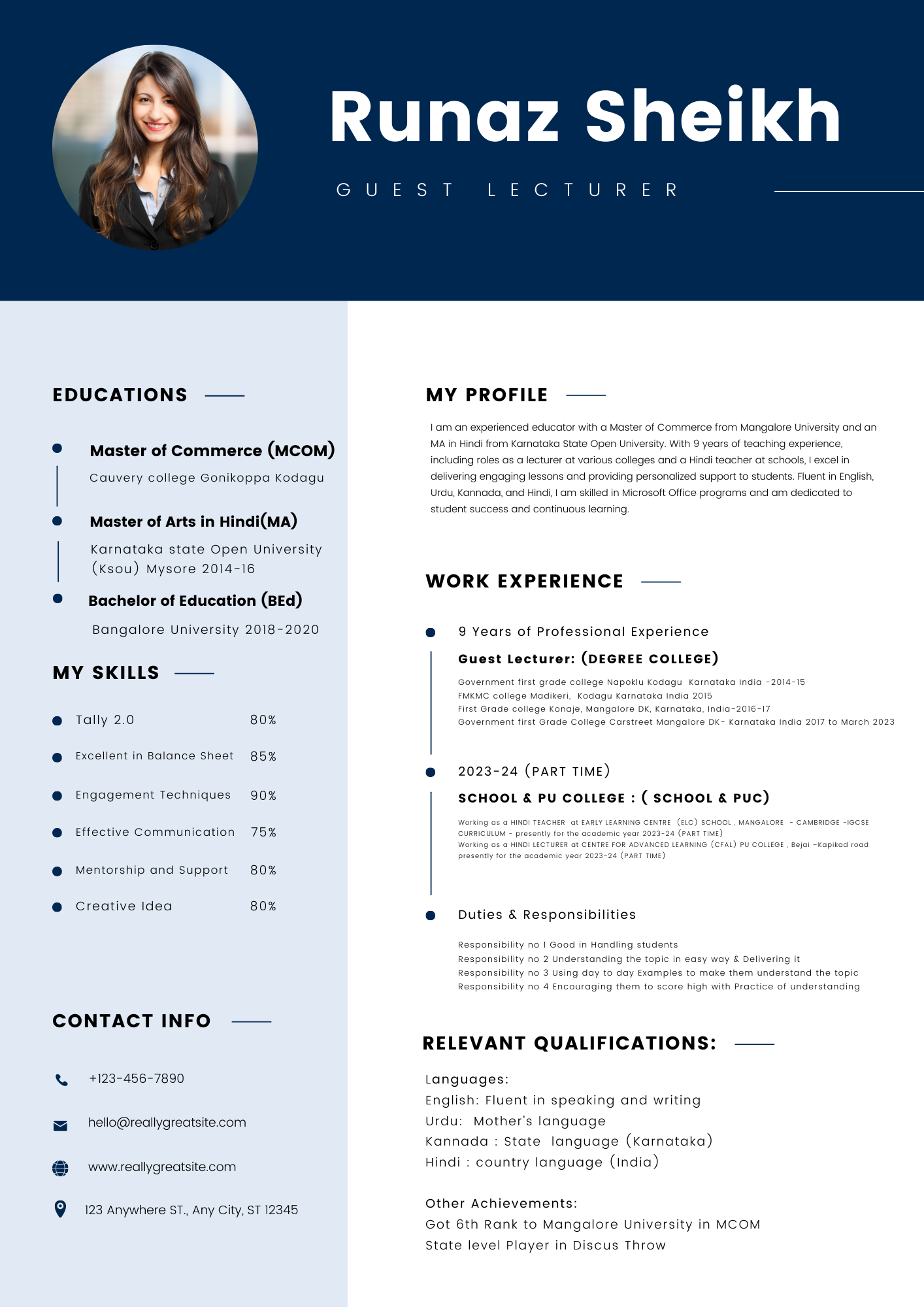 Lecturer Resume: Tips For A Top-Notch Resume - JOB BOOK 4U